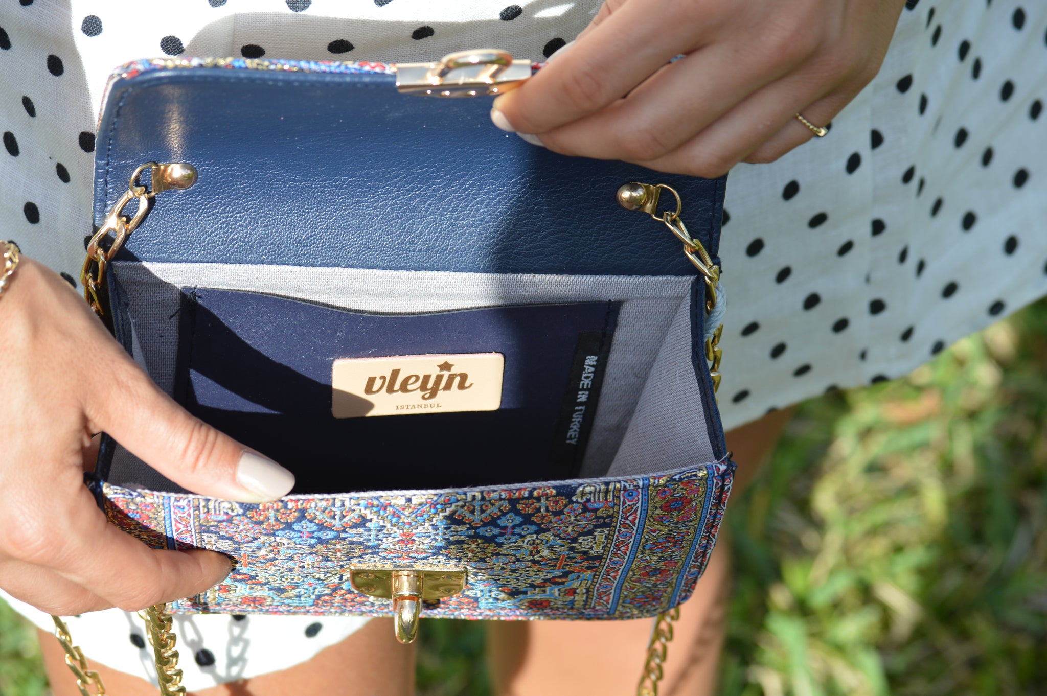 Navy Blue Zemra Minibag – Vleyn